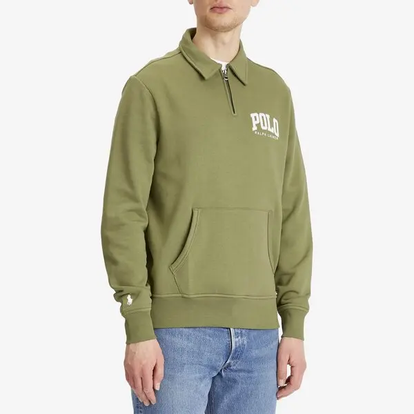 送料関税込_Polo Ralph Lauren Polo Arch Applique Half Zip Ralph Lauren Polo Arch Applique Half Zip Sweatshirt In Tree